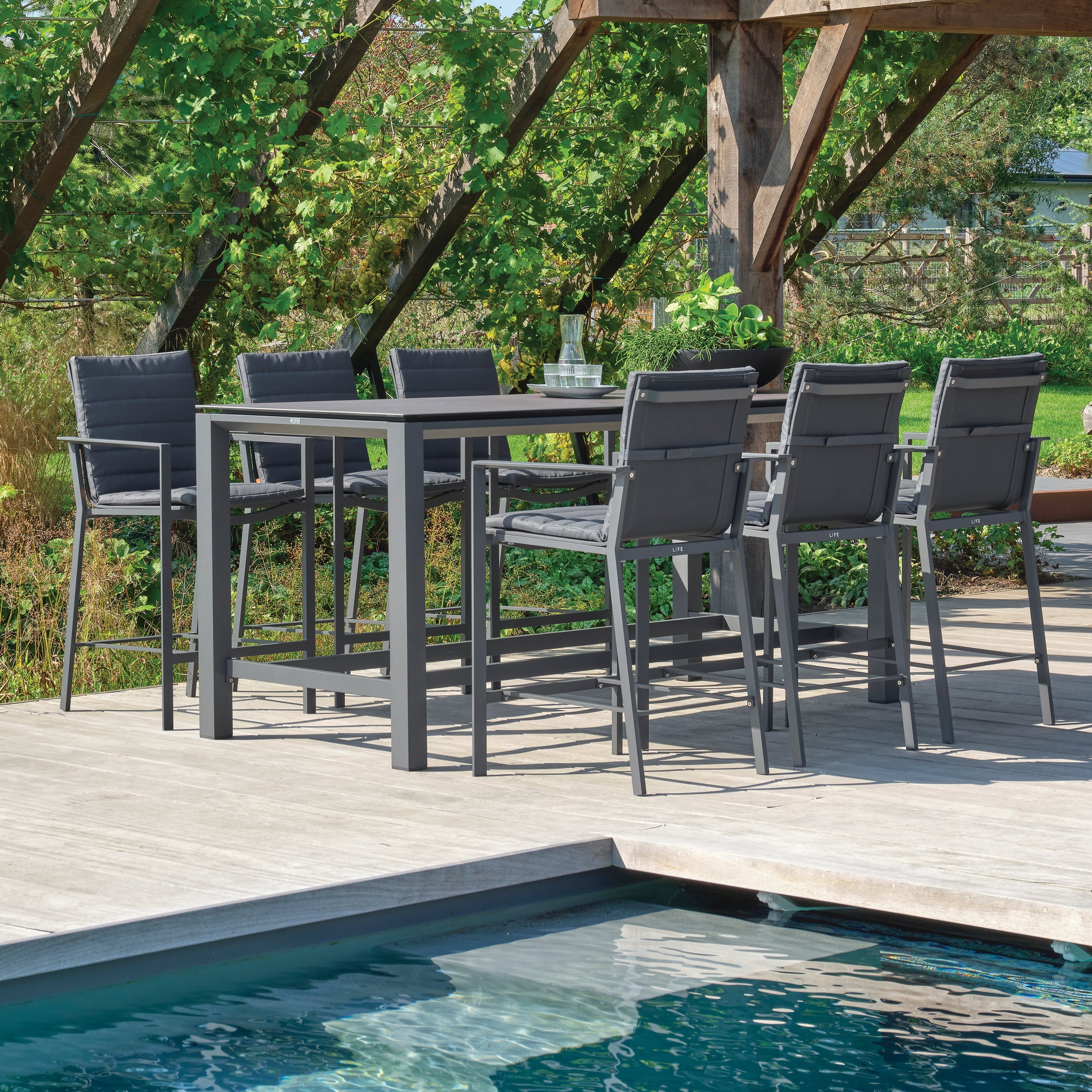 Composite bar height table store